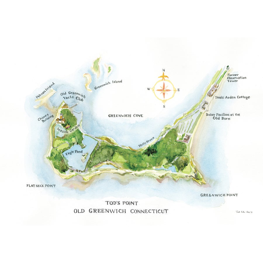 Tod's Point Map #14 | IMAGES OF OLD GREENWICH INC.